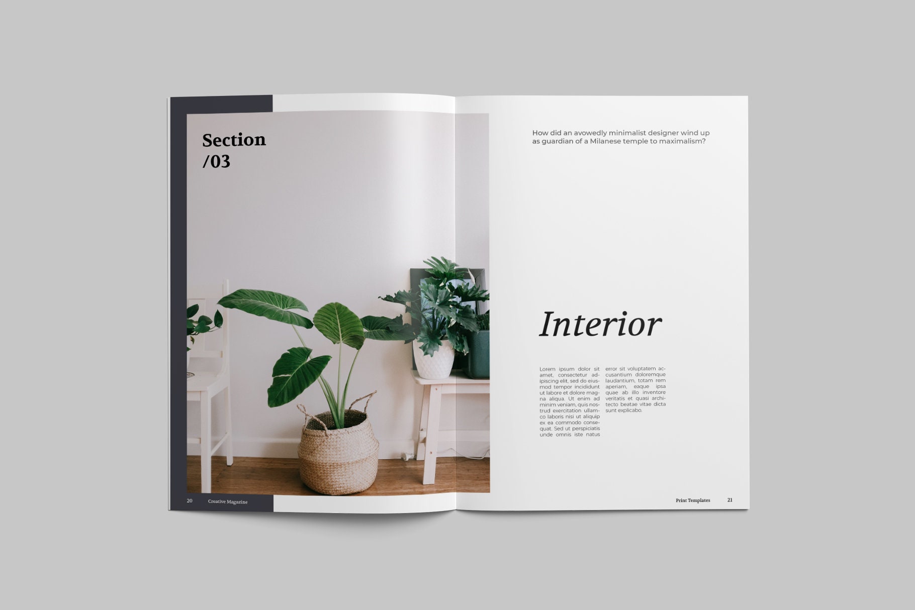 Photography Portfolio Magazine Template Photography Brochure Photo Book ...