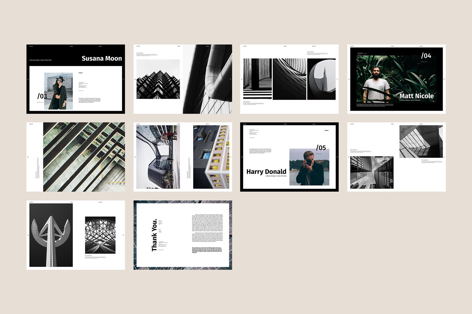 Architecture Photobook Template - Architecture Brochure - Architecture ...