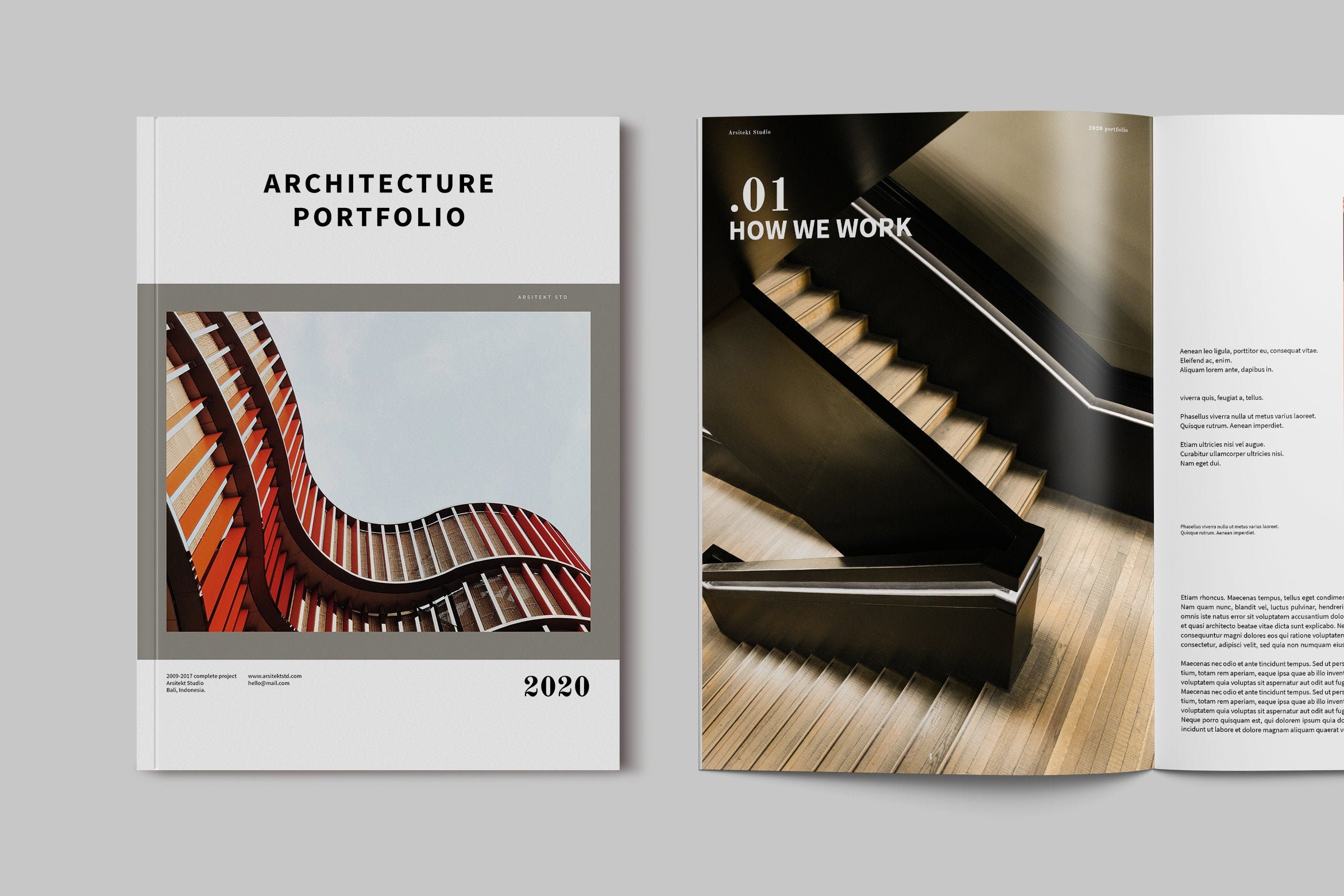 Architecture Portfolio Cover Page Design