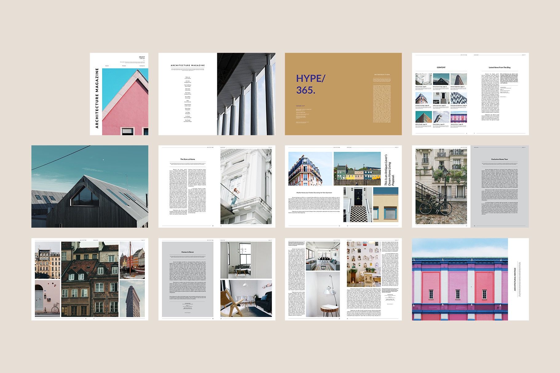 Architecture Magazine Template: Photography Portfolio (instant Download ...