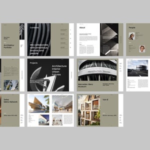 Architecture Portfolio Template Architecture Brochure | Etsy Architecture Portfolio Template Architecture Brochure | Etsy