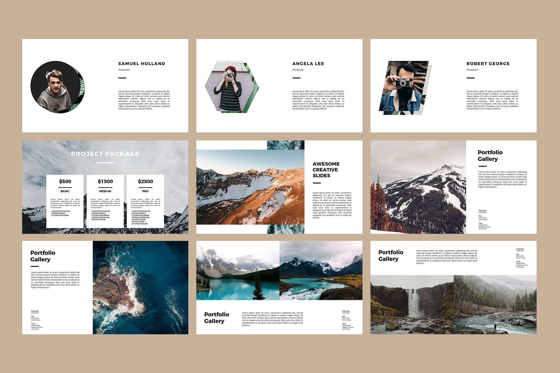 Photography Portfolio Powerpoint Creative Business Powerpoint ...