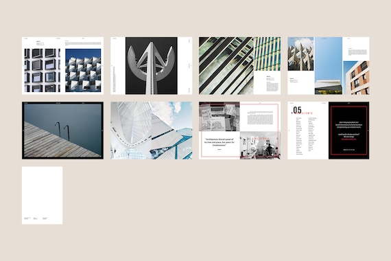 Architecture Portfolio Template Indesign