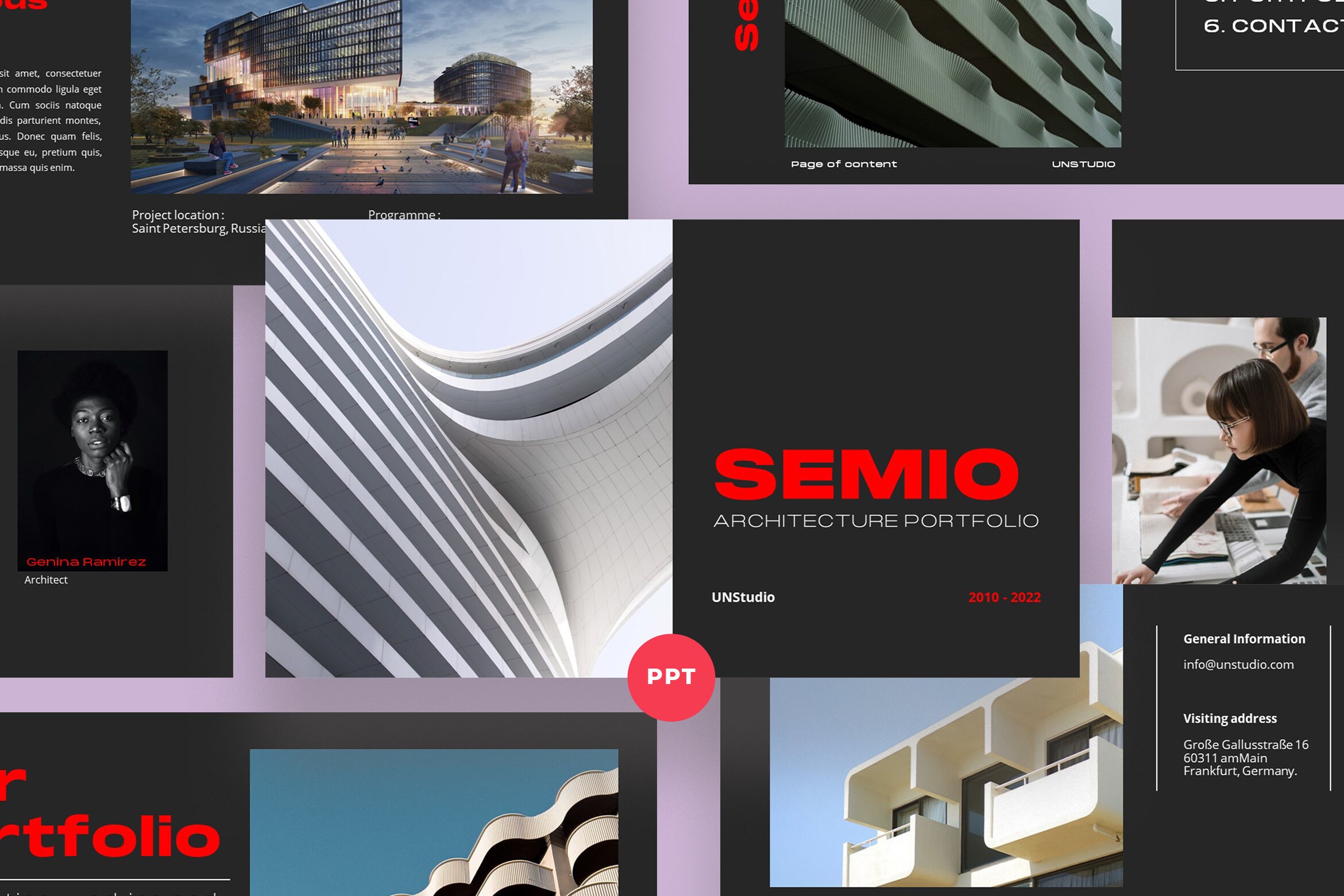 Semio - Architecture Powerpoint Template - Etsy