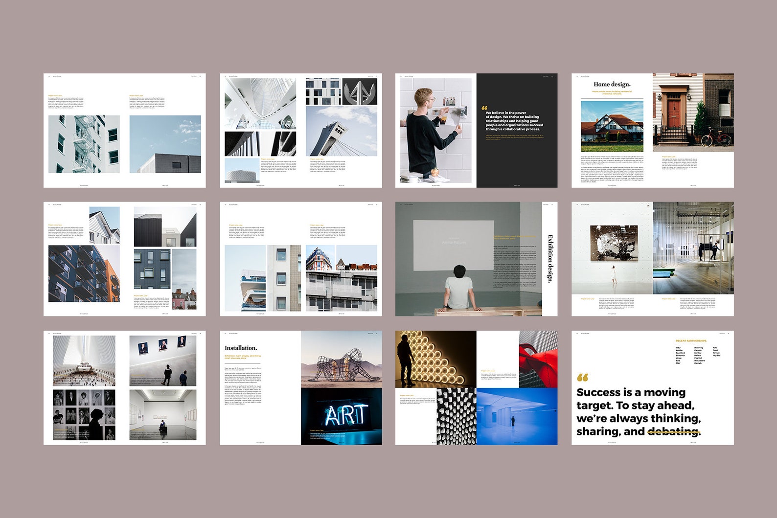 Interior / Furniture Portfolio Brochure Template Interior Portfolio ...