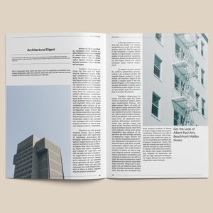 Architecture Magazine Template: Photography Portfolio (instant Download ...
