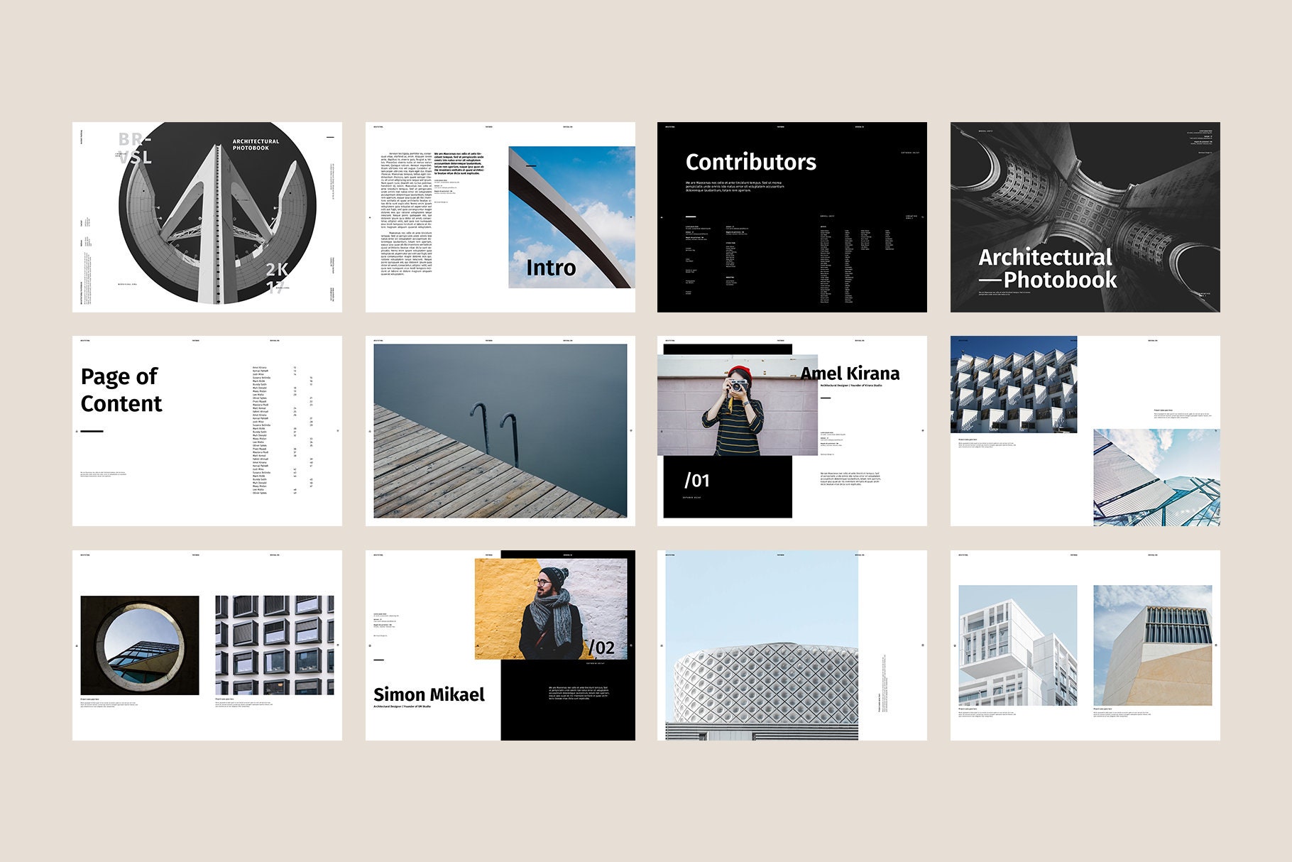 Architecture Photobook Template - Architecture Brochure - Architecture ...