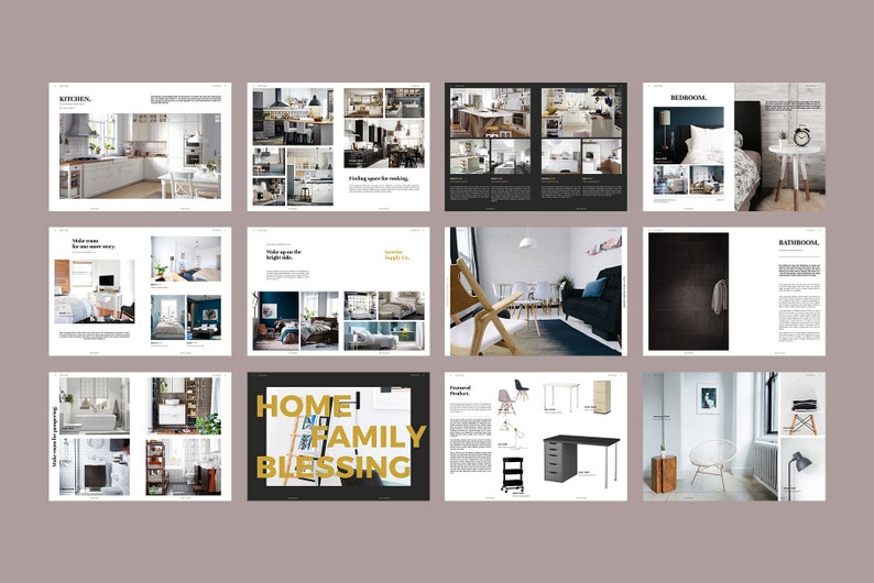 Interior / Furniture Catalog Brochure Template Interior Cataloog ...