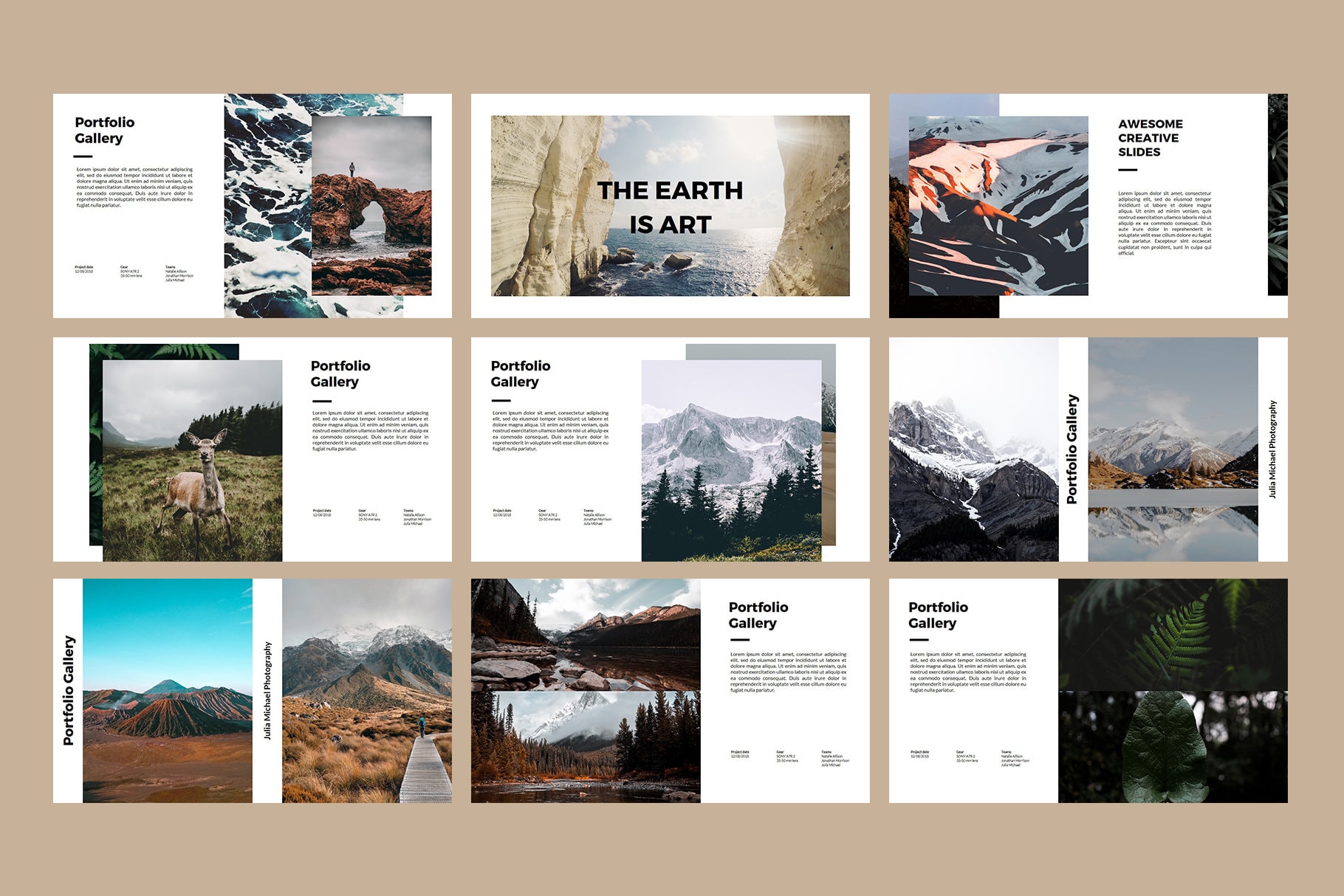 Photography Portfolio Powerpoint Template: 60+ Creative Slides - Etsy