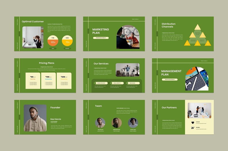 Business Plan Powerpoint Template Etsy