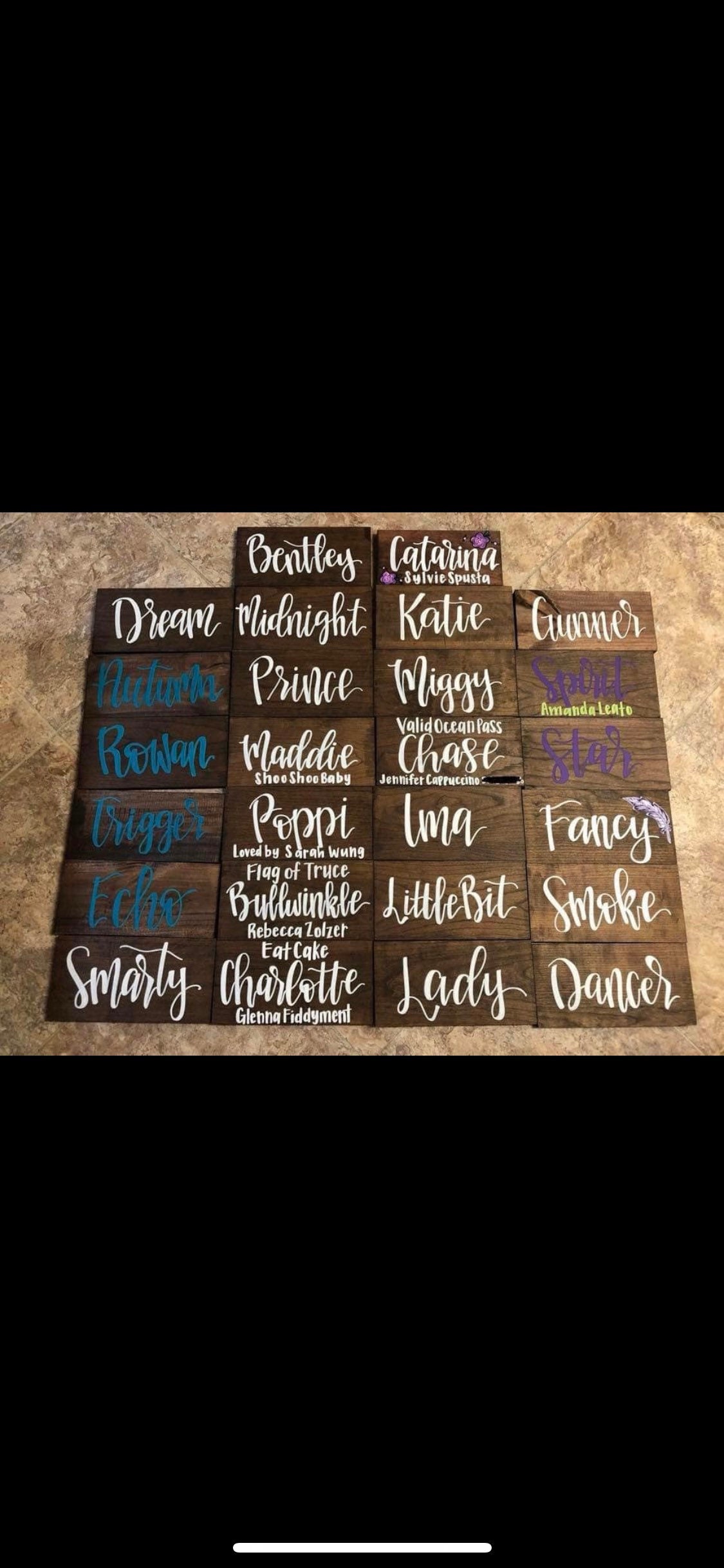 Custom Stall Signs - Etsy