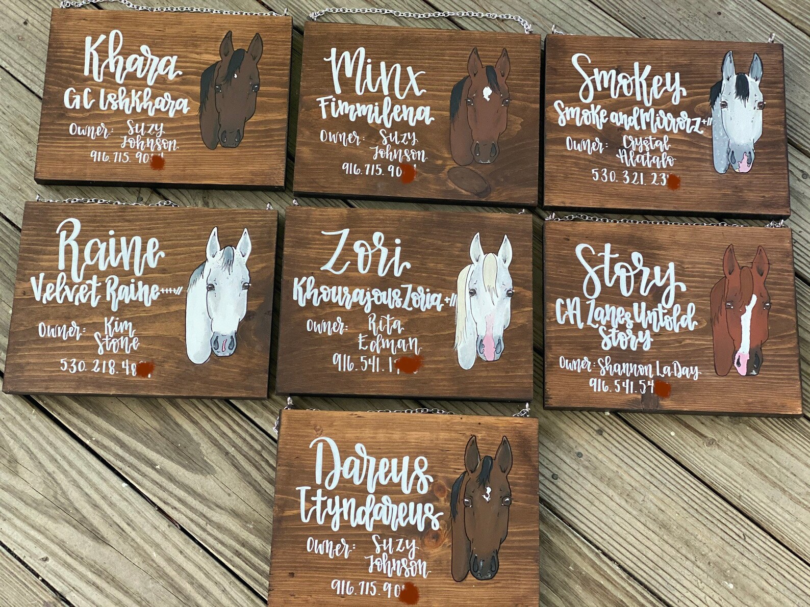 Hanging Stall Sign - Etsy