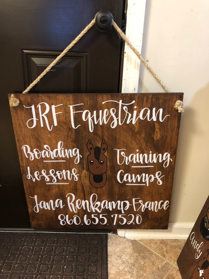 Hanging Custom Farm Sign - Etsy