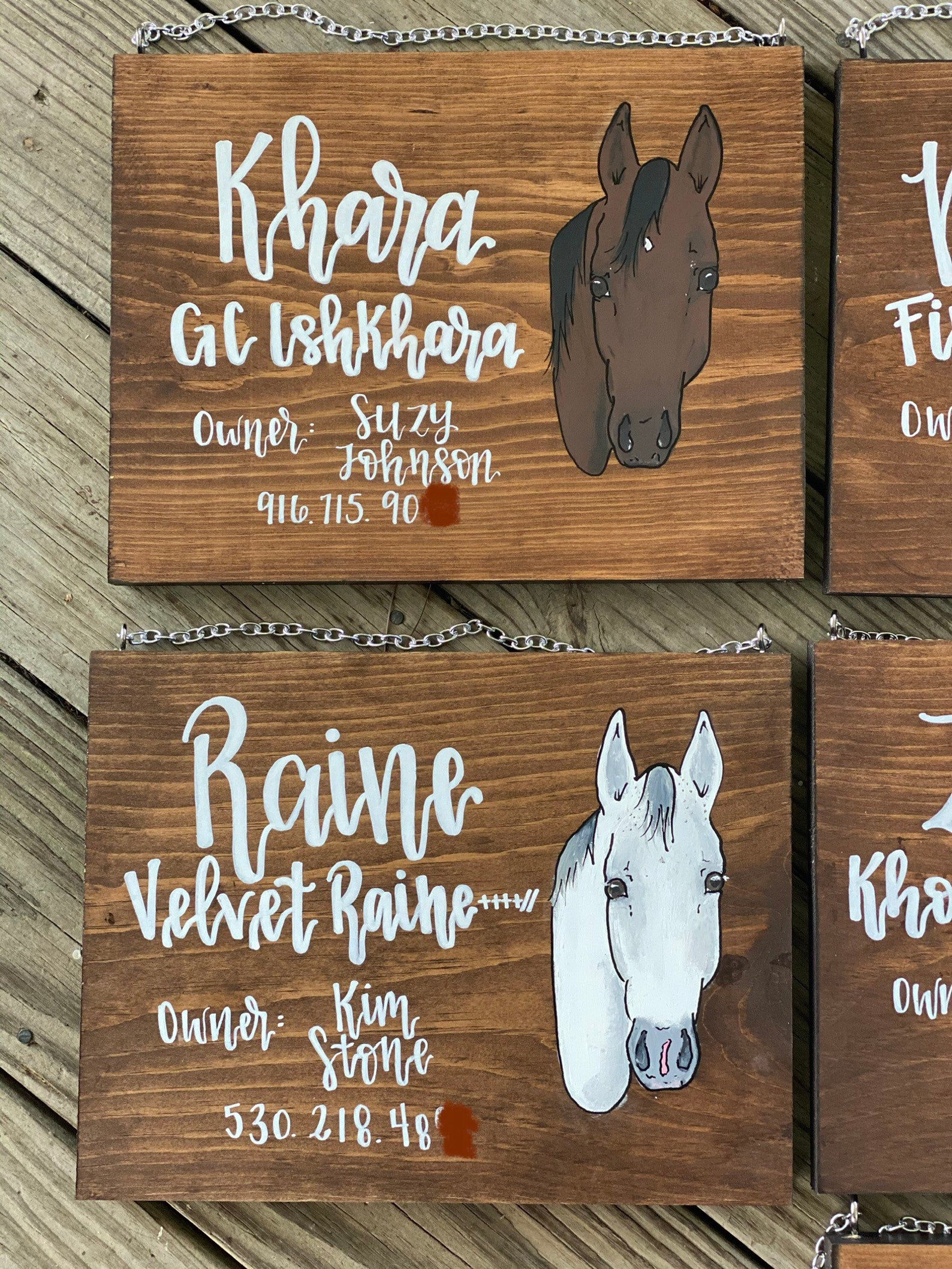 Hanging Stall Sign - Etsy