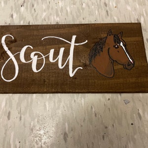 Horizontal Stall Sign - Etsy