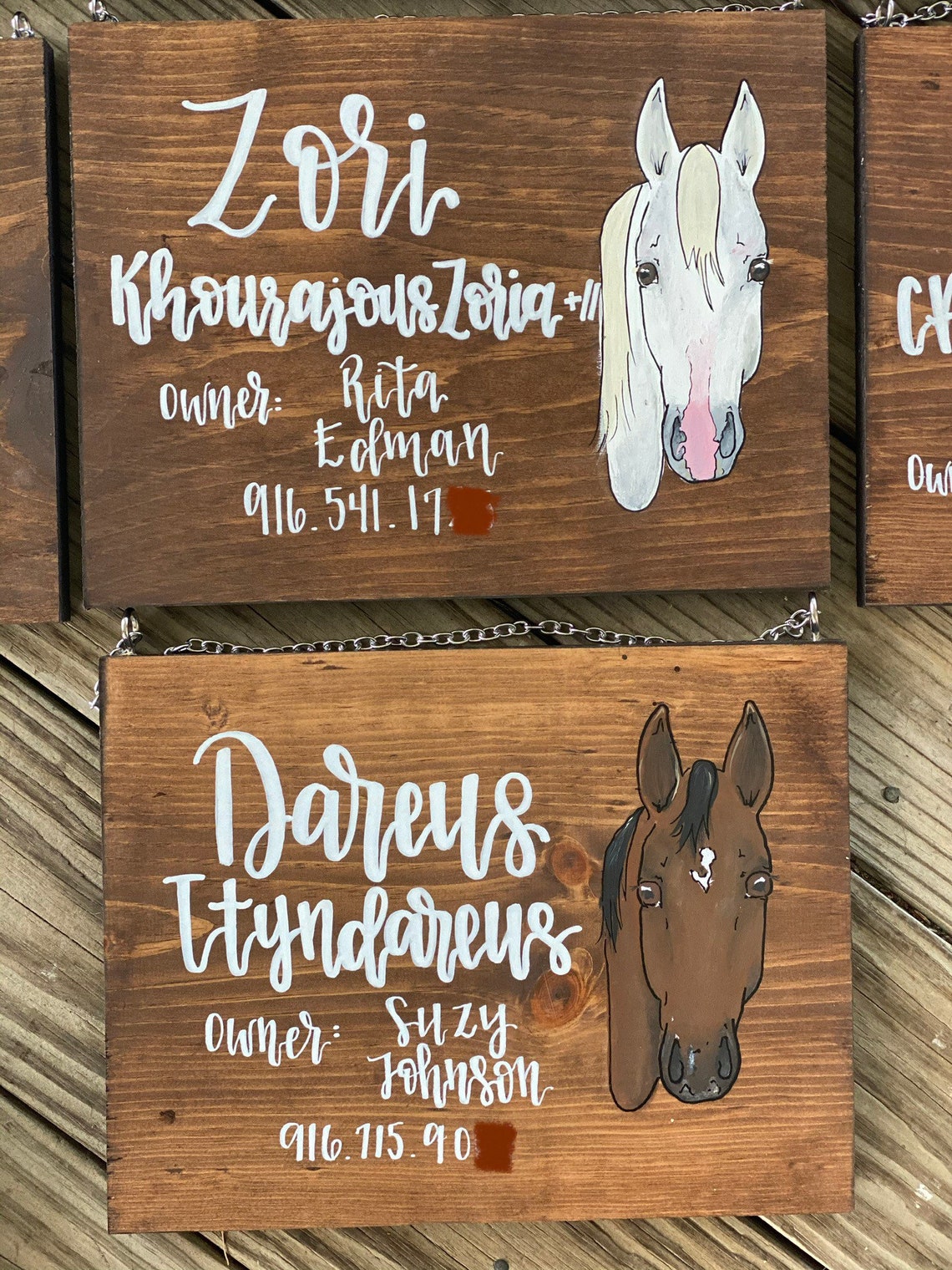 Hanging Stall Sign - Etsy