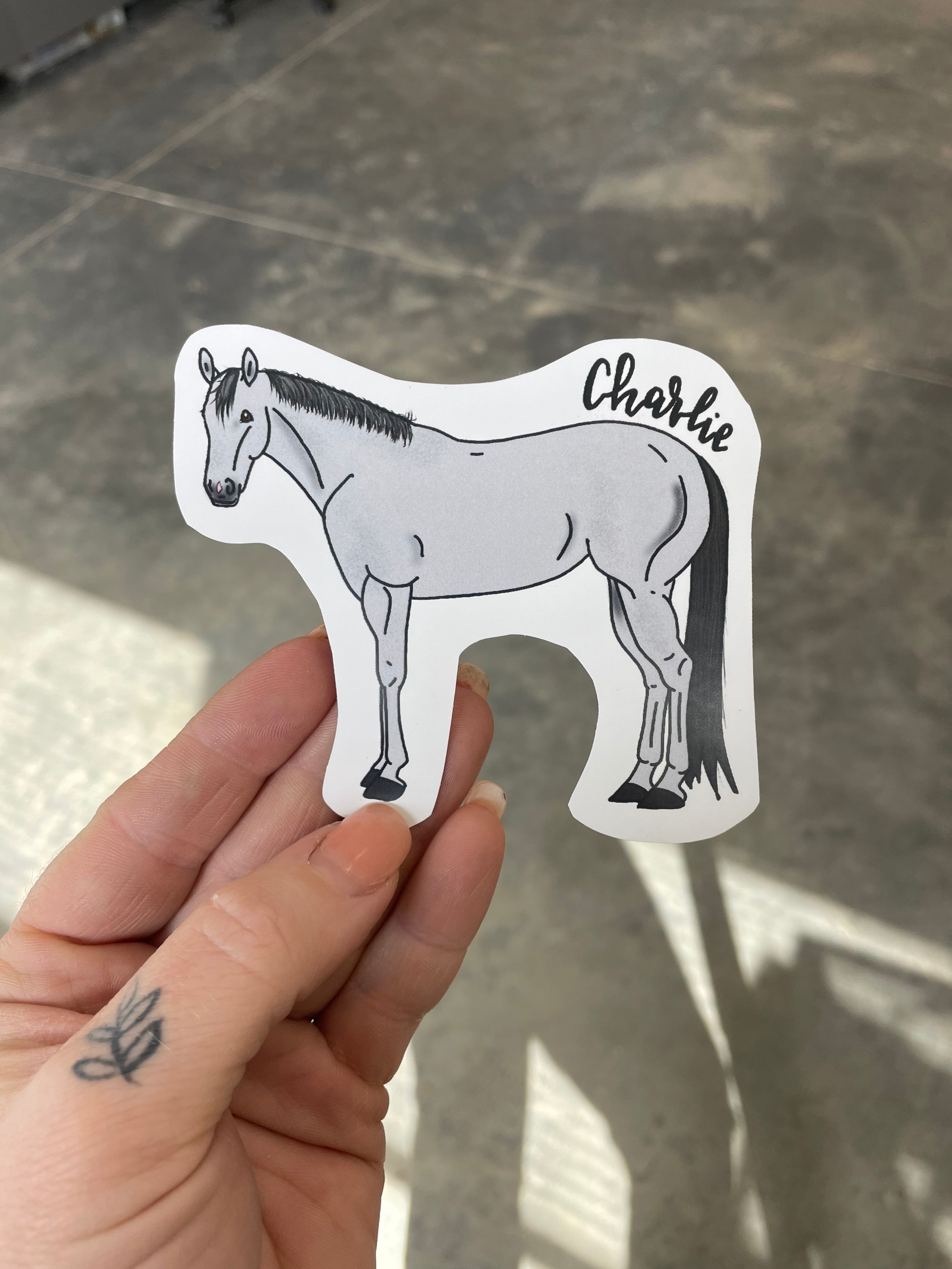 Custom Full Body Horse Sticker - Etsy