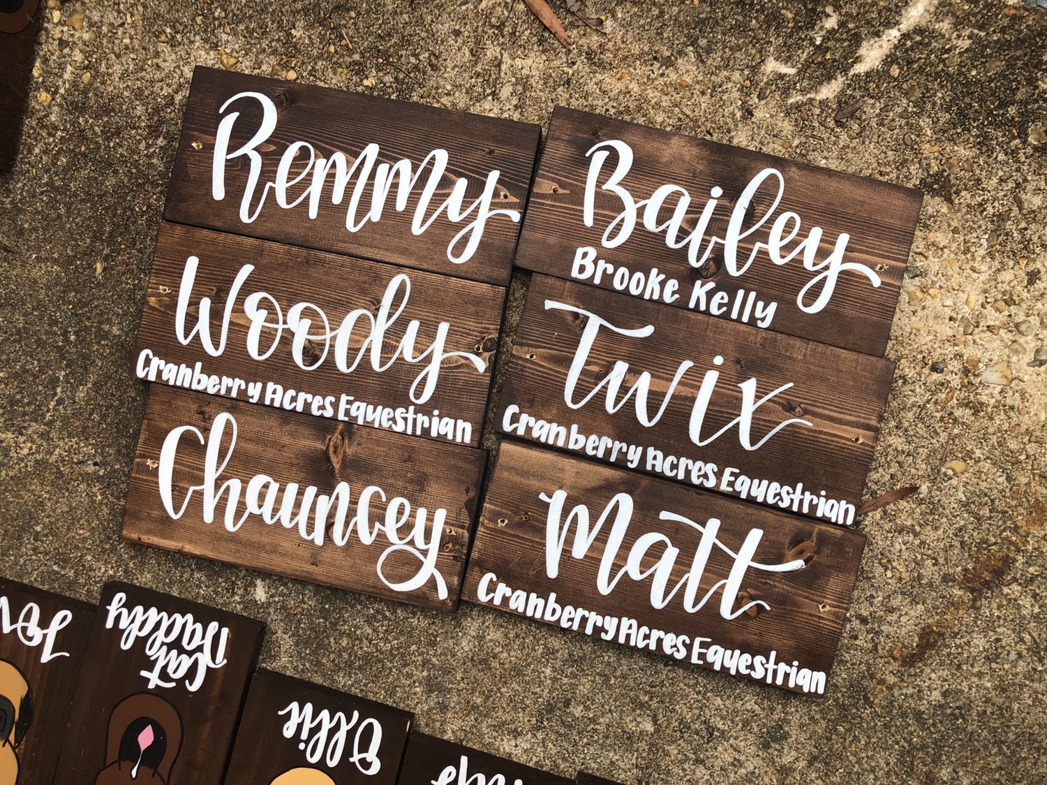 Custom Stall Signs - Etsy