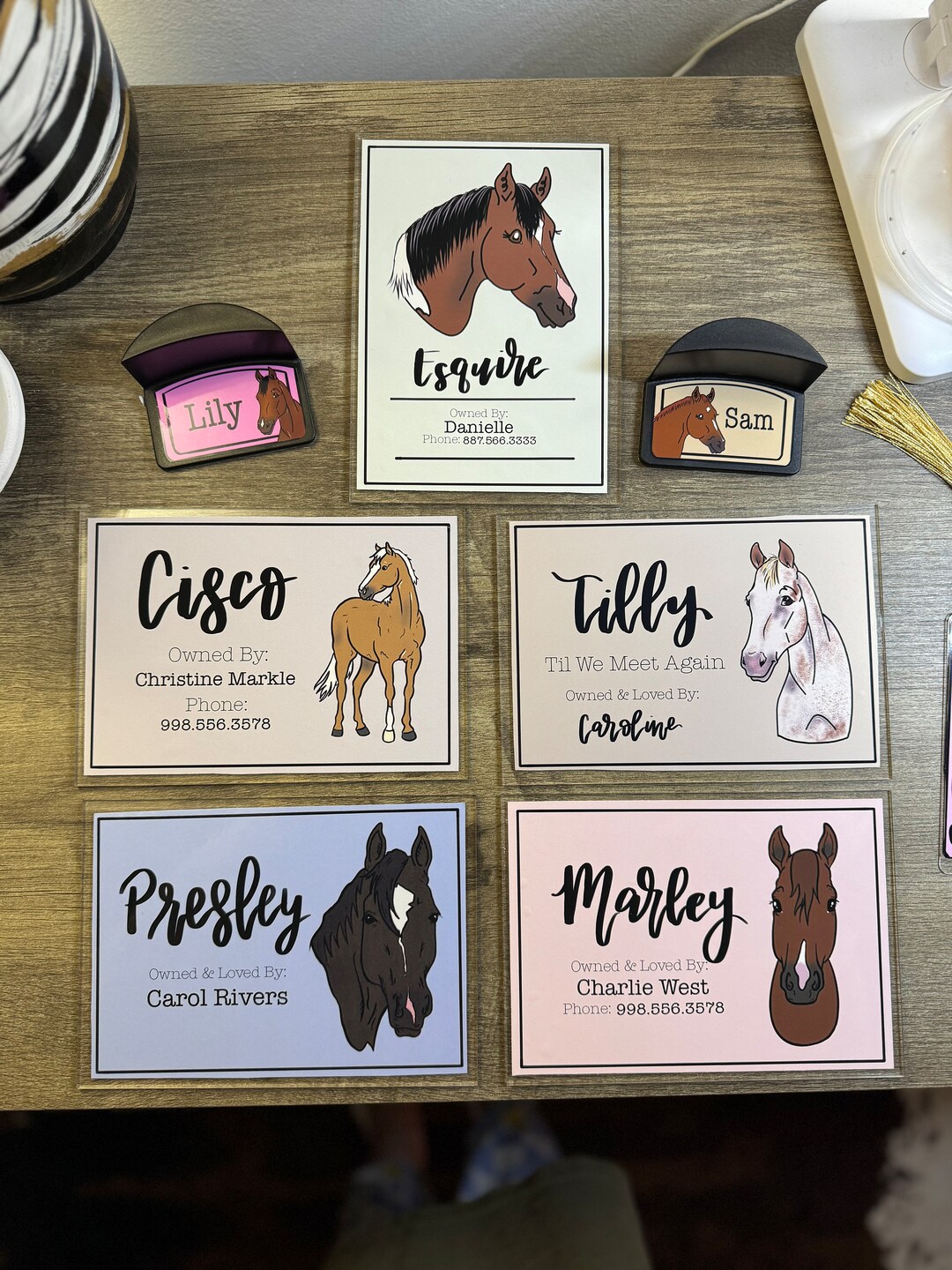 Acrylic Horse Stall Sign - Etsy