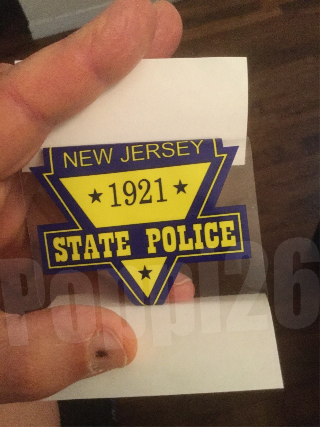 NJ NJSP New Jersey OFFICIAL State Police inside Window/faces - Etsy