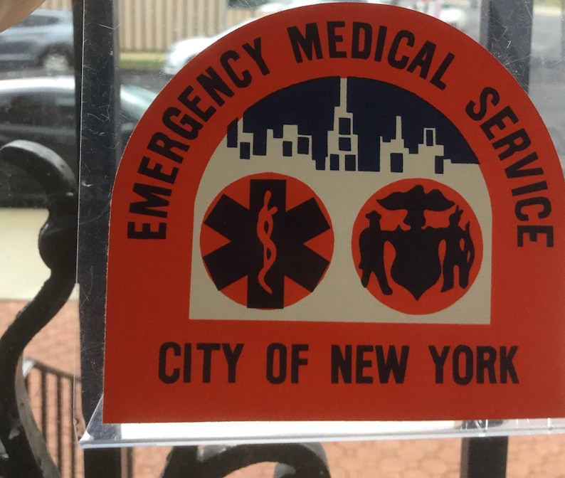 NY NYC EMS New York City Emergency Medical Service Official Decal ...