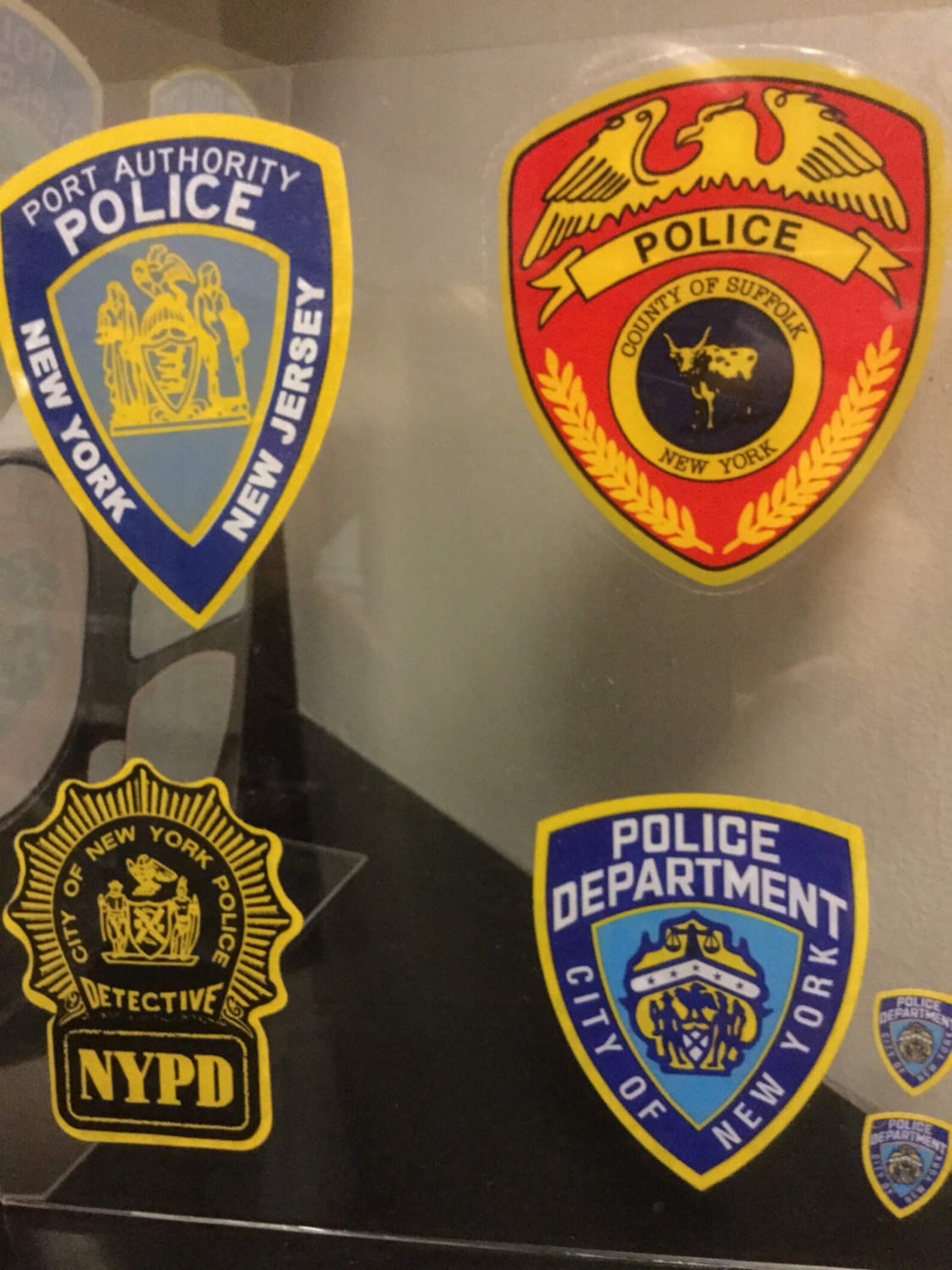 NYPD NY Detective OFFICIAL inside Window Faces Outside. Decal Sticker ...