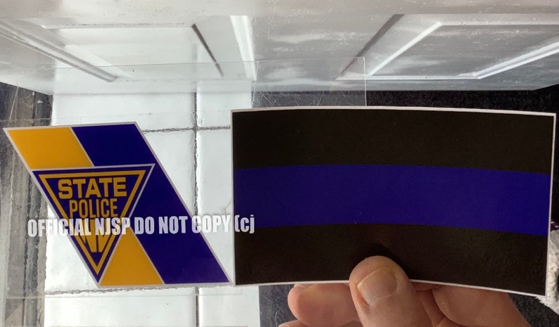 NJ NJSP New Jersey State Police OFFICIAL inside Window Faces Outside ...