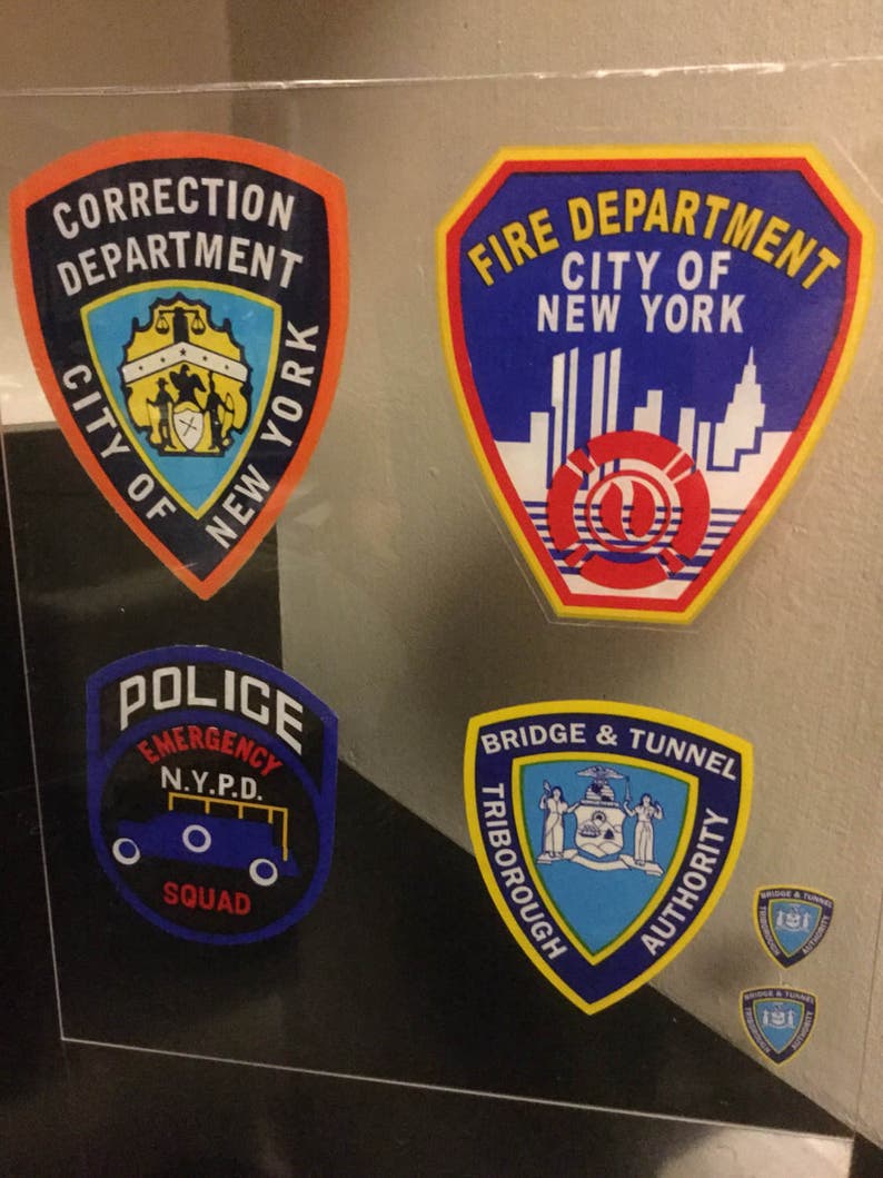 NYPD NY Detective OFFICIAL inside Window Faces Outside. Decal Sticker ...