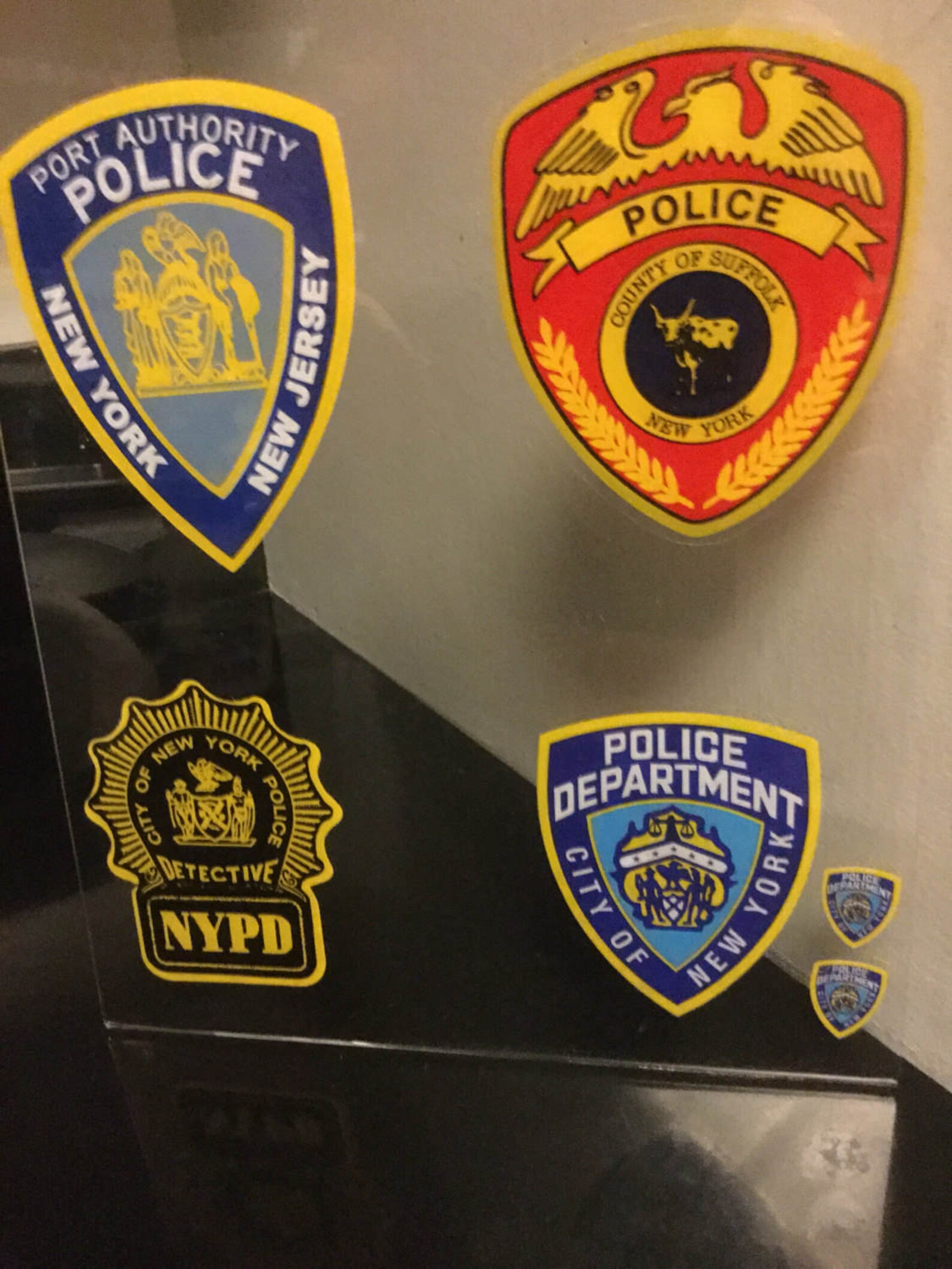 NYPD NYC (1) City of New York Police Department OFFICIAL (inside Window ...