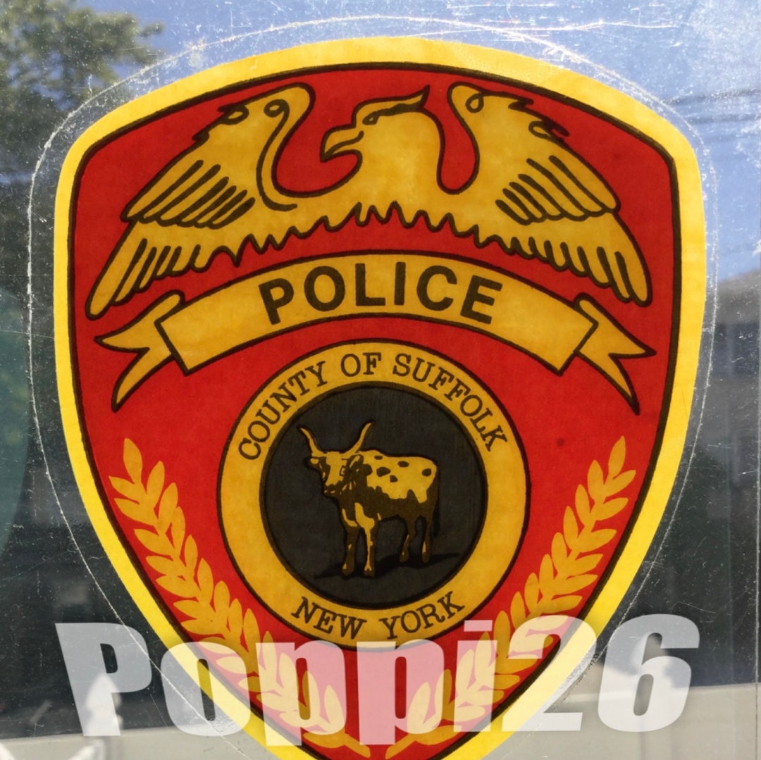 Suffolk County Police (1) (inside Window Faces Outside) Official Decal ...