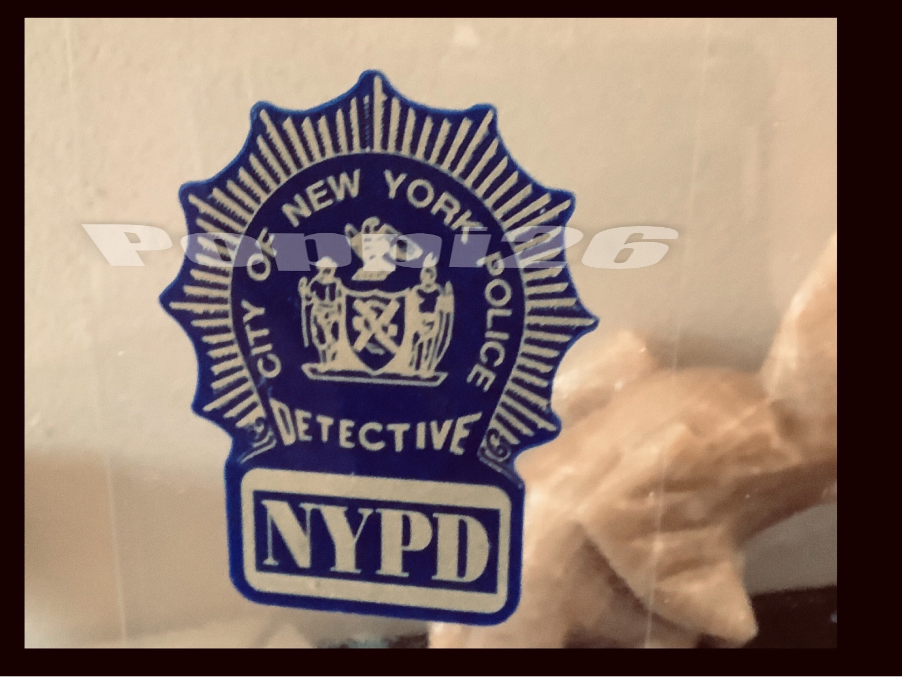 NYPD NY Detective OFFICIAL (inside Window Faces Outside). Decal Sticker ...