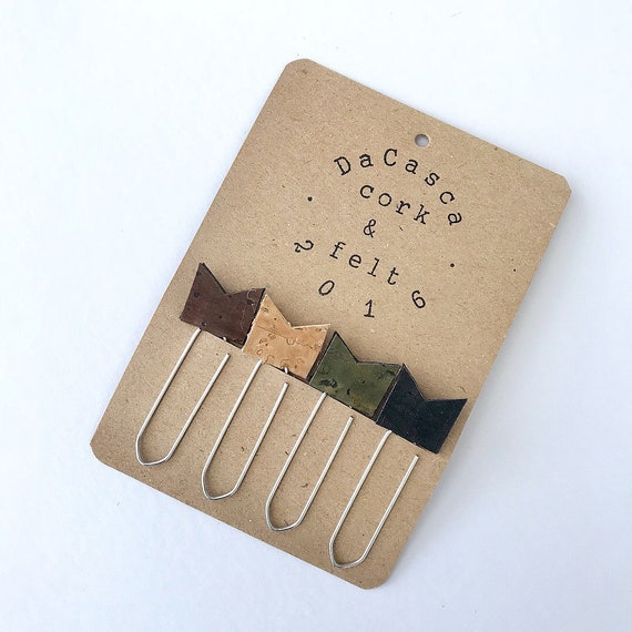 Set of 5 paper clips with text flags paper clips with font flag marking ...