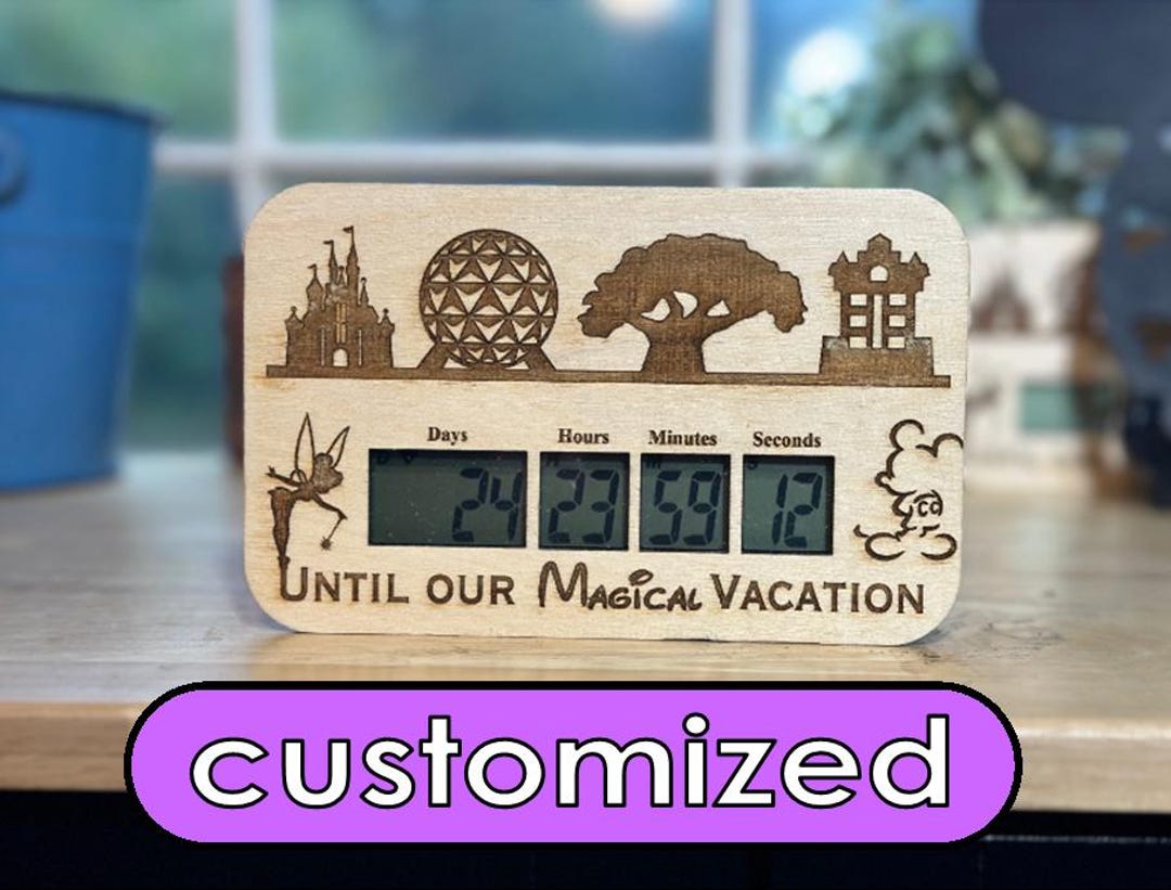 Countdown Clock for Your Next Disney Trip CUSTOMIZED - Etsy