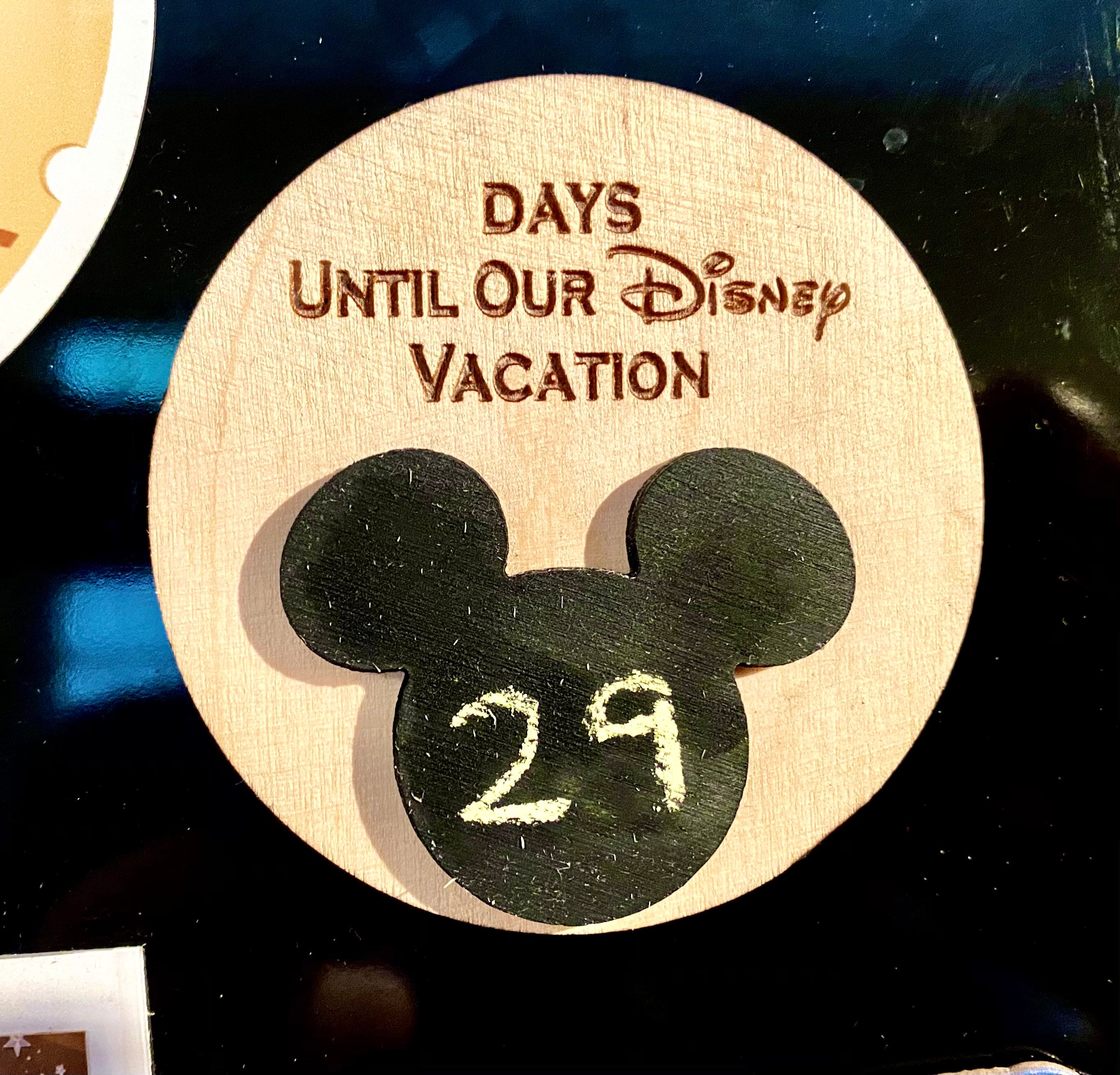 Countdown Kitchen Magnet Sign for Your Next Disney Vacation | Etsy