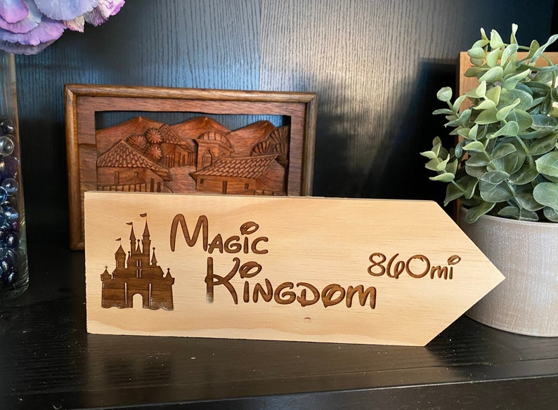 Custom Sign to Disney's Magic Kingdom - Etsy