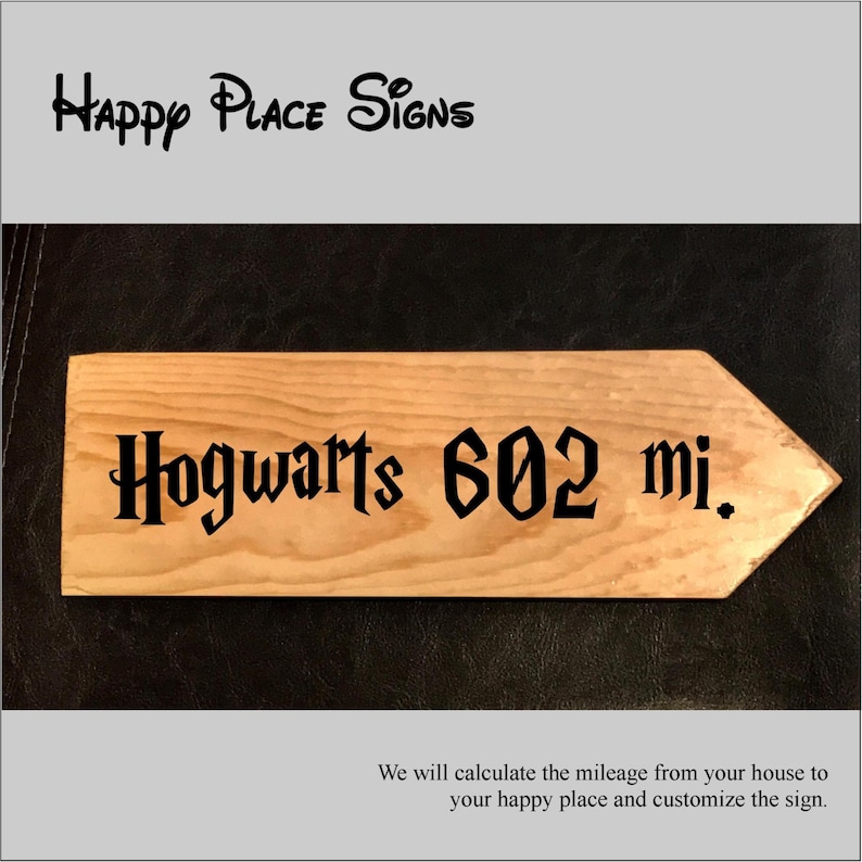 Custom Sign to Hogwarts - Etsy