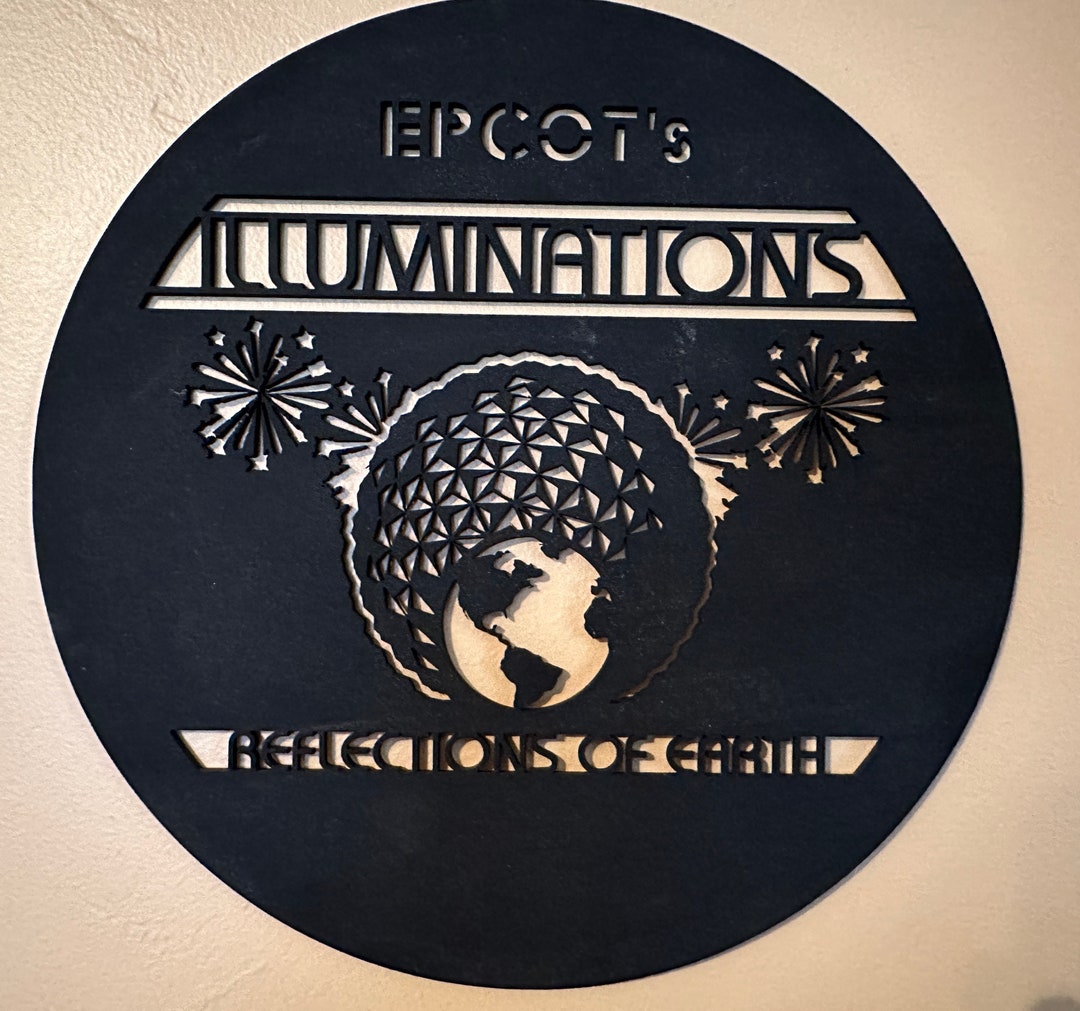 Cut Birch Tribute to Epcot's Illuminations - Etsy