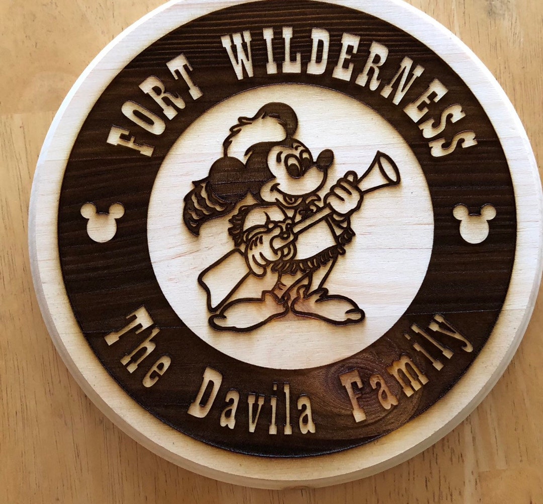 Fort Wilderness Inspired Sign - With Your Family Name - Etsy