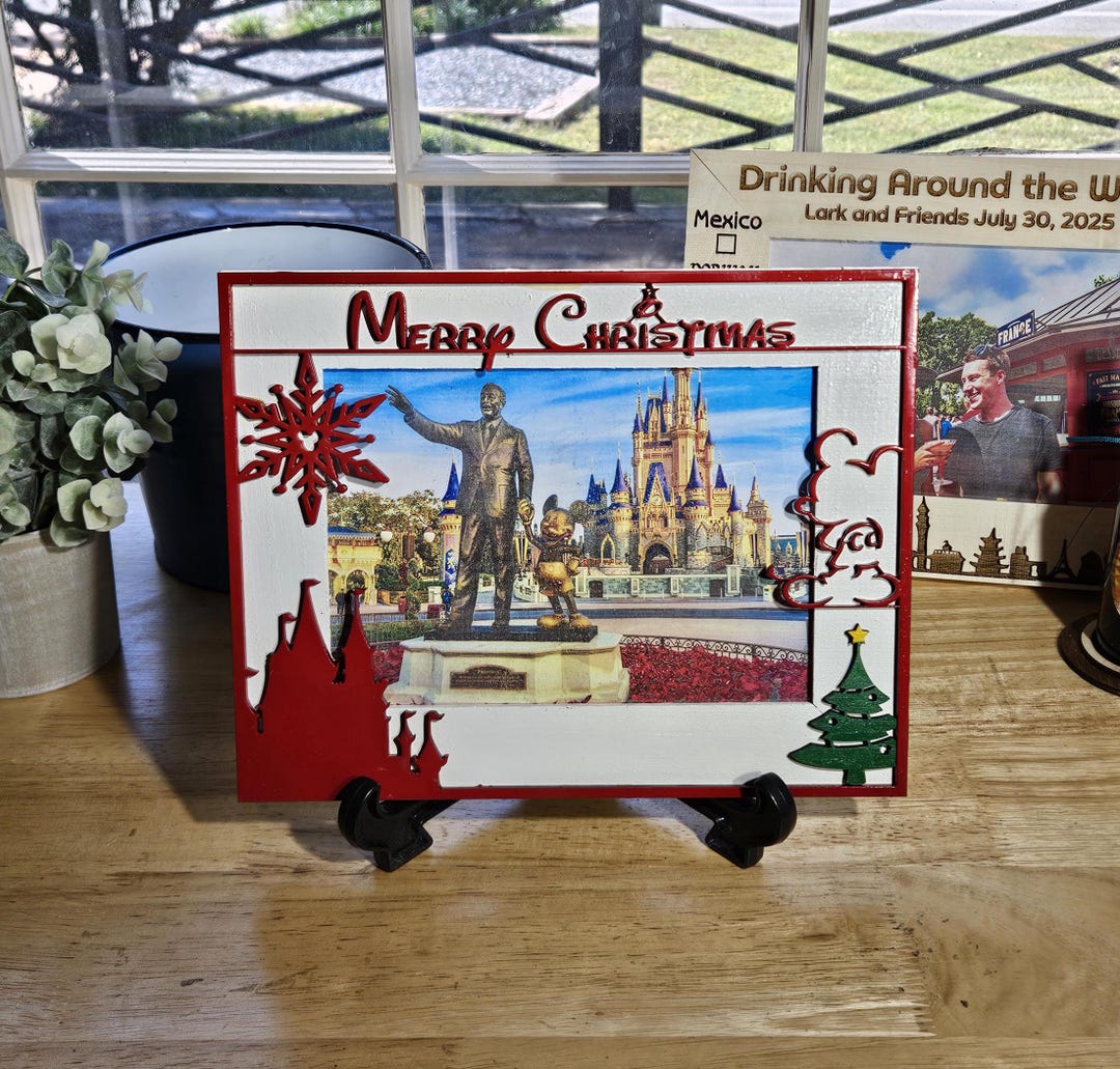 5x7 Inch Colored Disney Christmas Frame Item02920 - Etsy