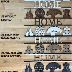 Laser Cut Birch Sign Celebrating the Four WDW Parks - Etsy