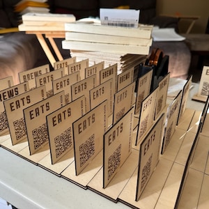 Table Top QR Code Menu - Etsy