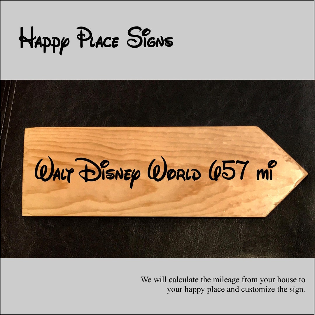 Custom Indoor Sign to Your Happy Place - Etsy