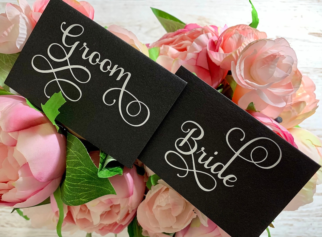 Personalised Name Sticker Name Card Place DIY Project Wedding Table ...