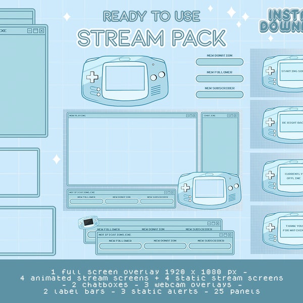 Gameboy Overlay - Etsy