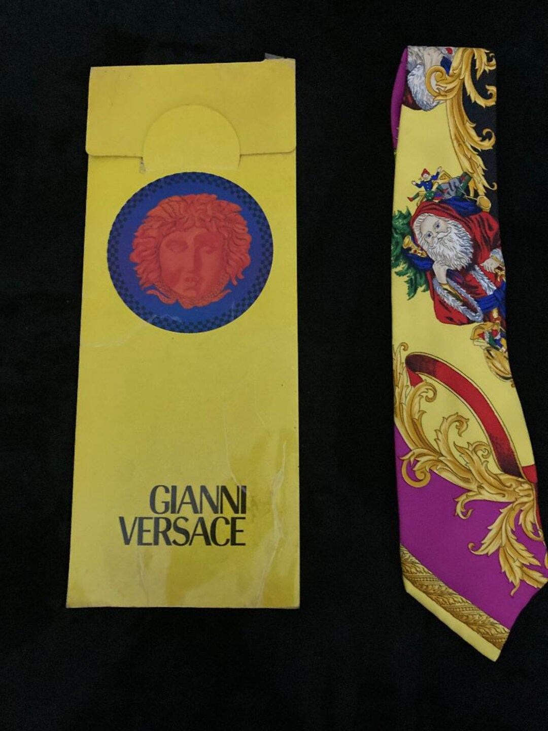 Gianni Versace Santa Claus Tie/rare - Etsy
