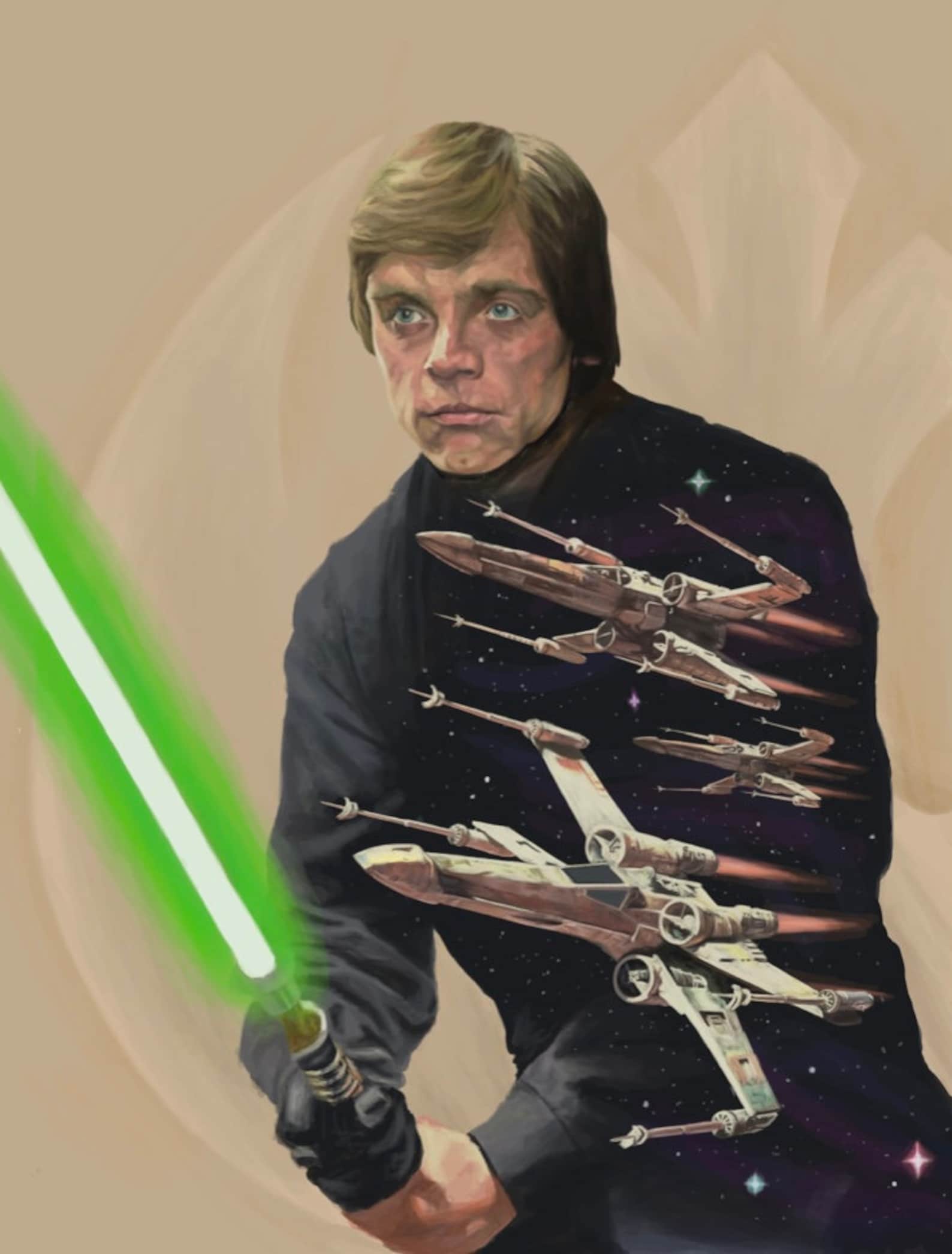 Luke Skywalker X-Wings Original Fine Art Print by Benny Miller | Etsy