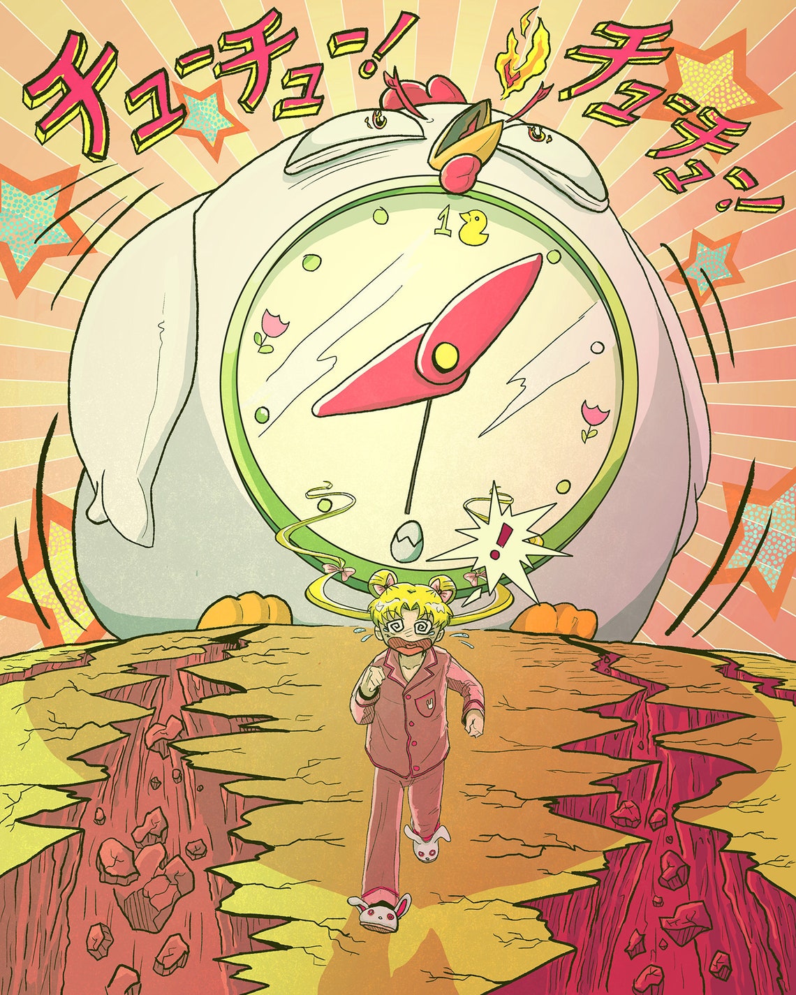 Usagi's Chicken Clock - Etsy