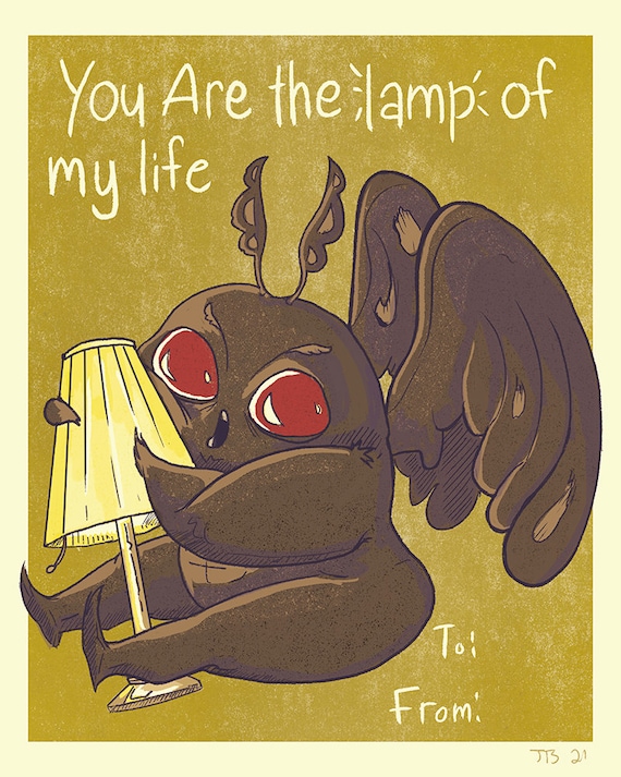Mothman Valentine 10-pack | Etsy
