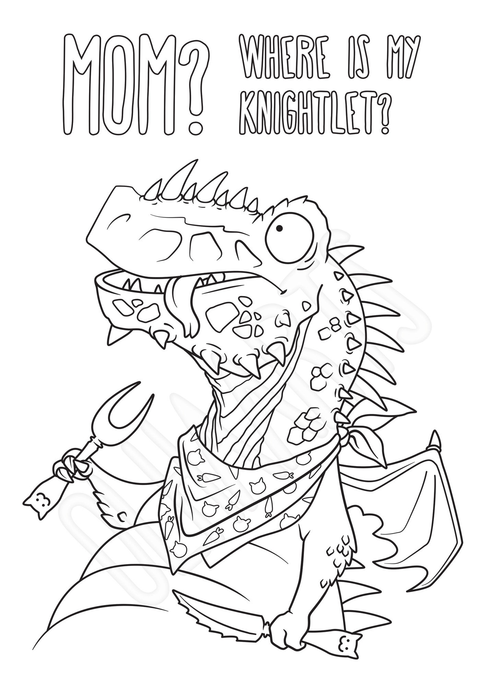 2 Dragons Printable Coloring Pages for Kids and Adults. - Etsy