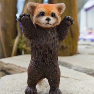 Red Panda - Realistic Figure of a Playing Red Panda, Standing on Its ...